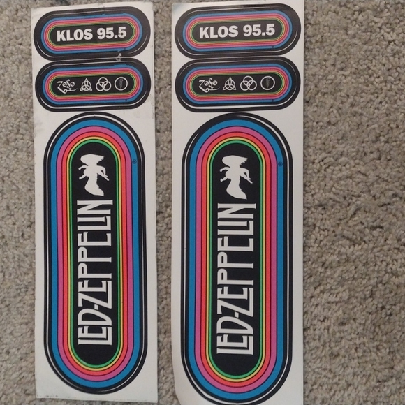 KLOS 95.5 | Other | Klos 955 Radio Station Sticker Led Zeppelin Promo ...